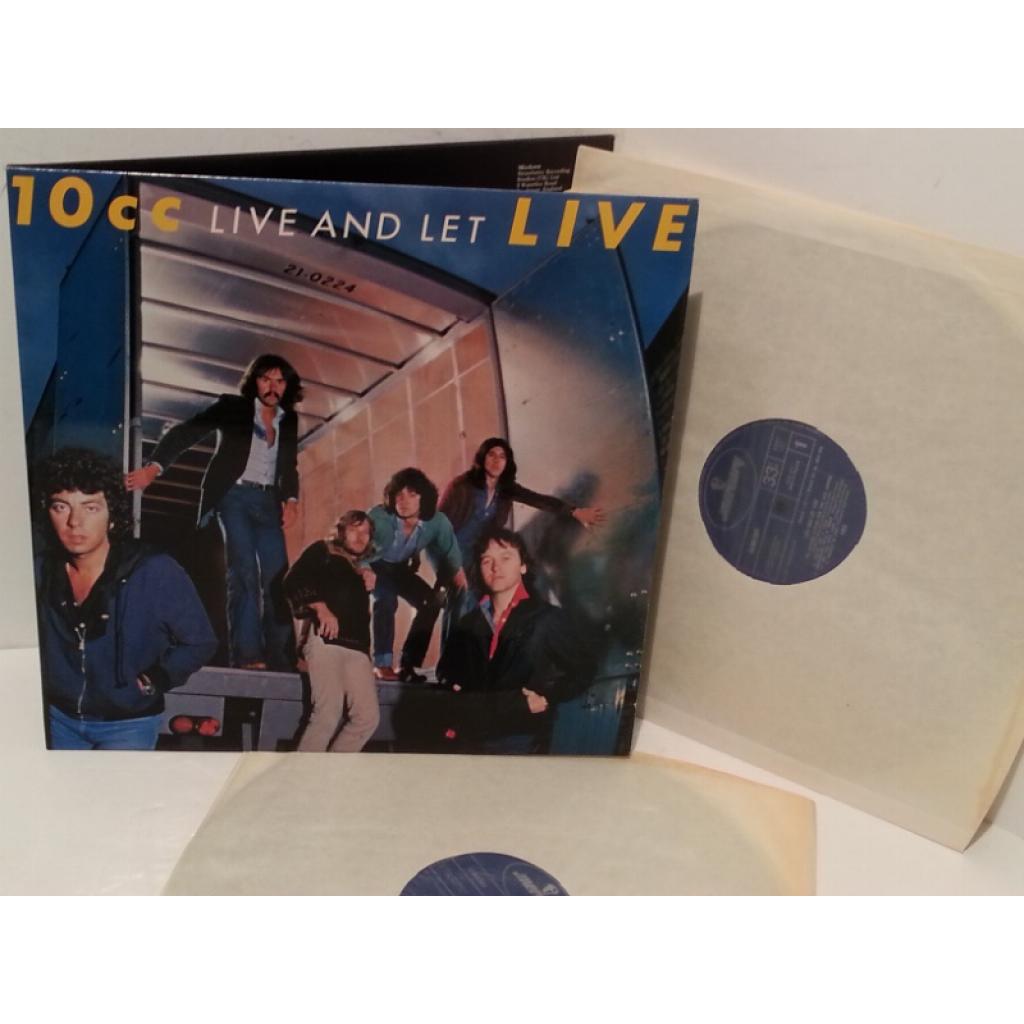 10CC live and let live live, gatefold, double album,6641 698
