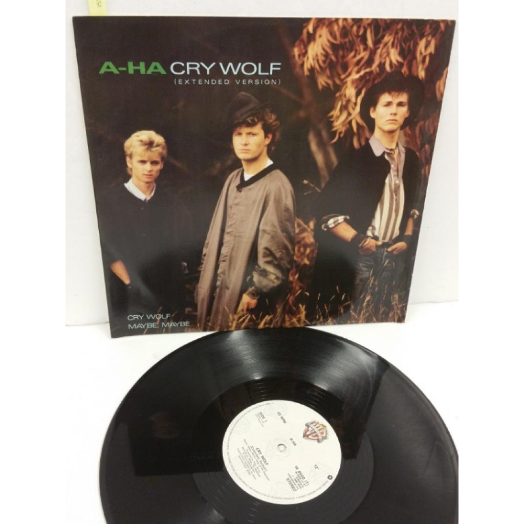 A-HA cry wolf, 12 inch 3 track single, W8500T