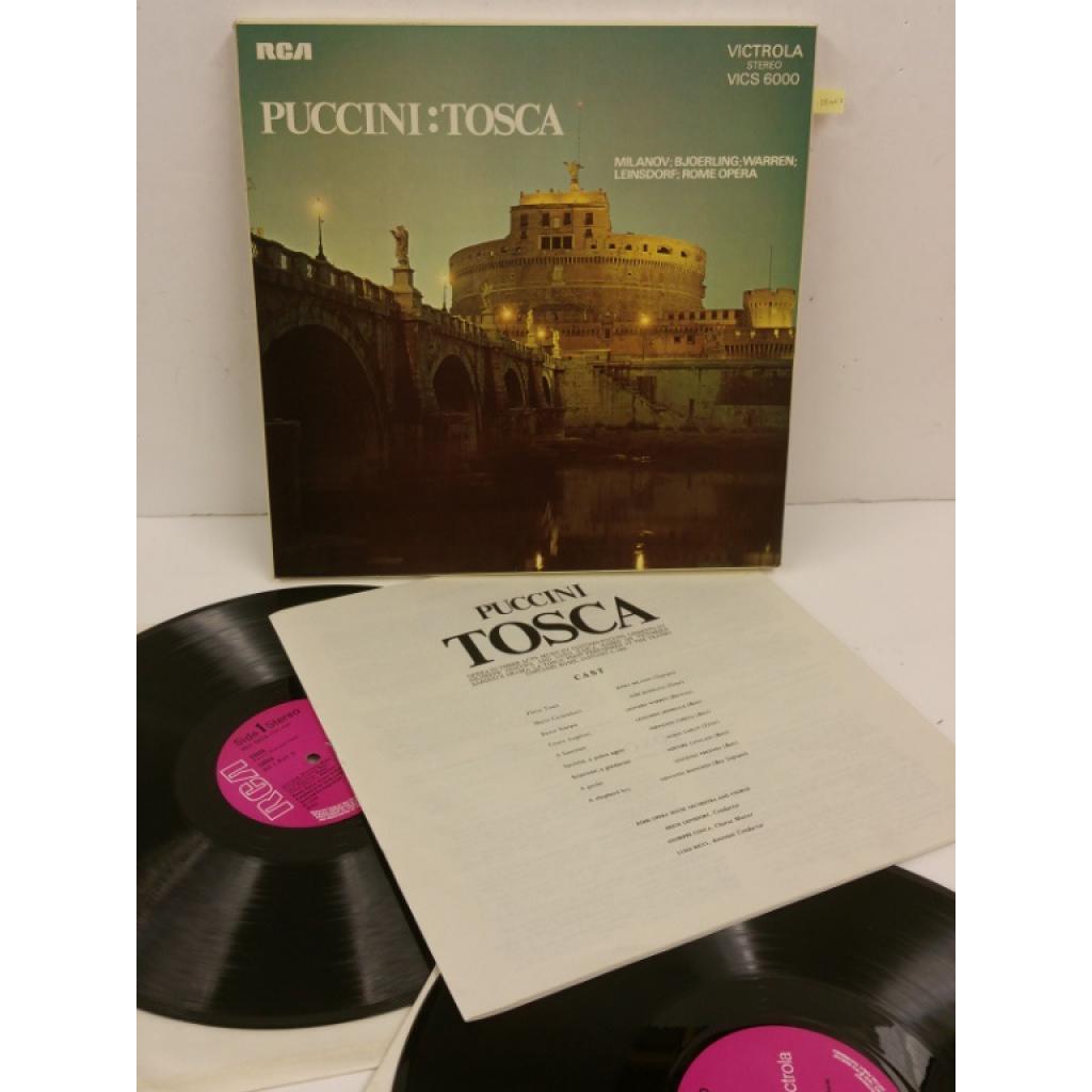 PUCCINI, MILANOV, BJOERLING, WARREN, LEINSDORF, ROME OPERA tosca ...