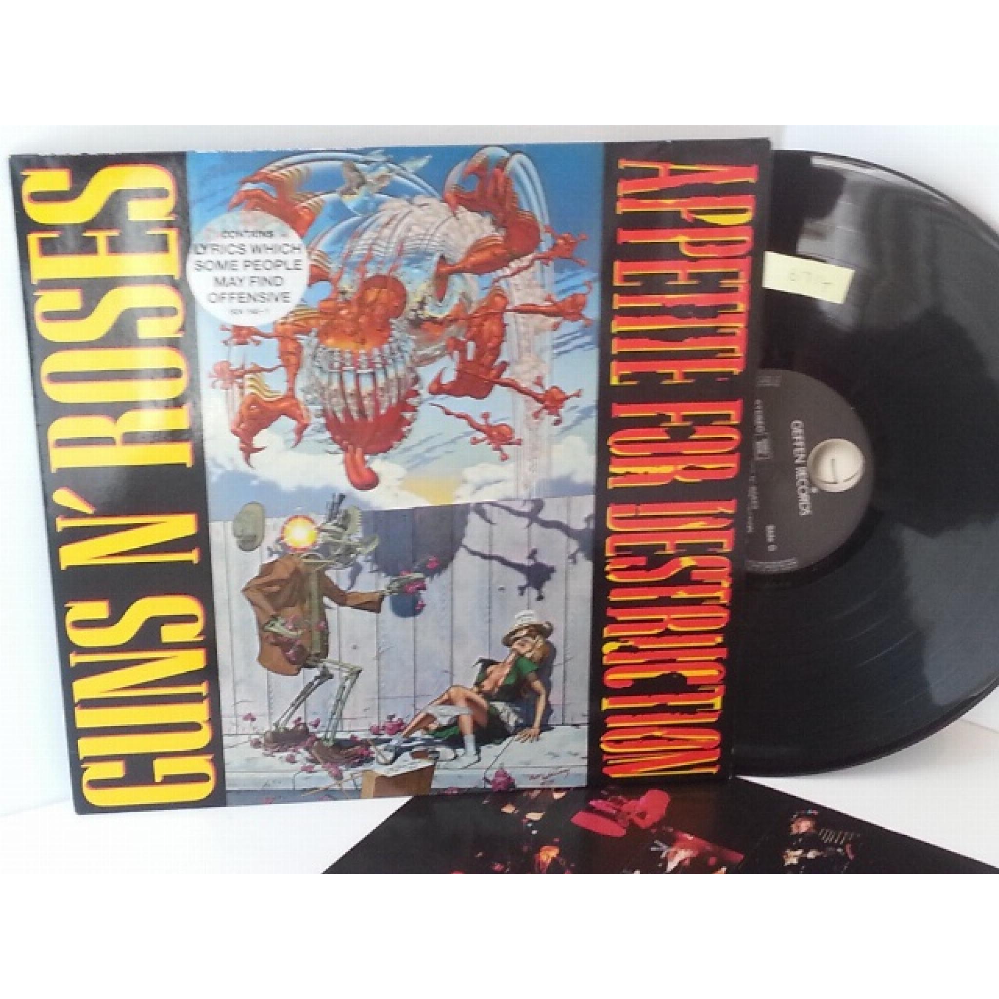 GUNS N ROSES appetite for destruction UNCENSORED SLEEVE, 924 148 1