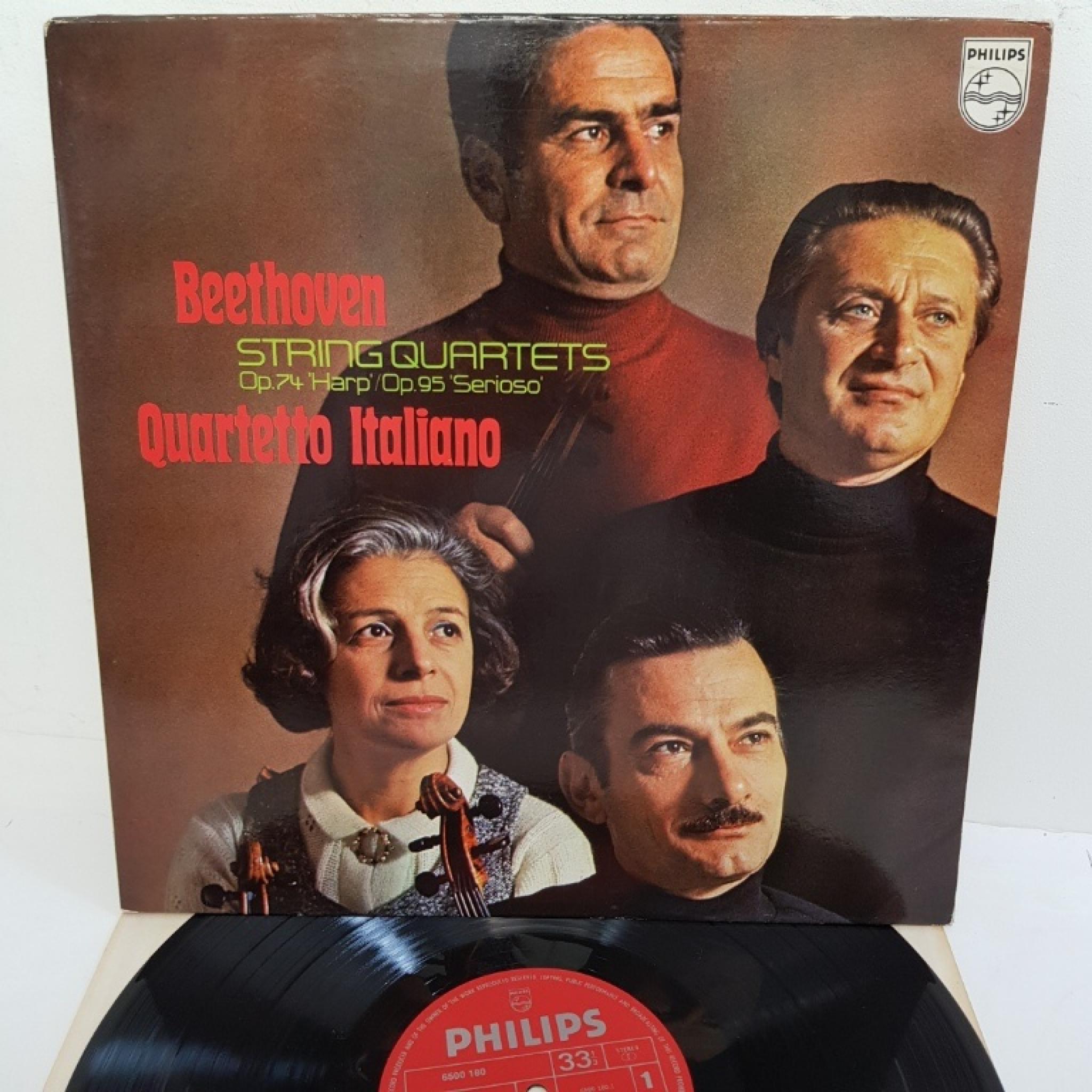 Beethoven, Quartetto Italiano – String Quartets Op. 74 'Harp' / Op. 95 ... Beethoven, Quartetto Italiano – String Quartets Op. 74 'Harp' / Op. 95 ...