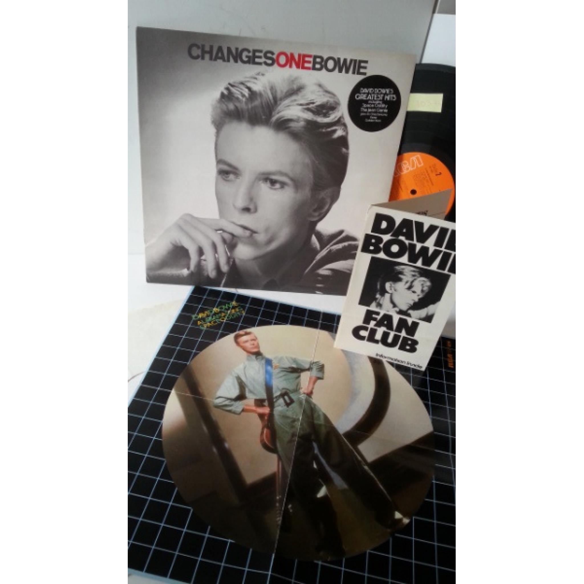 DAVID BOWIE changes one bowie, RS 1055, fan club flyer and space oddity ...