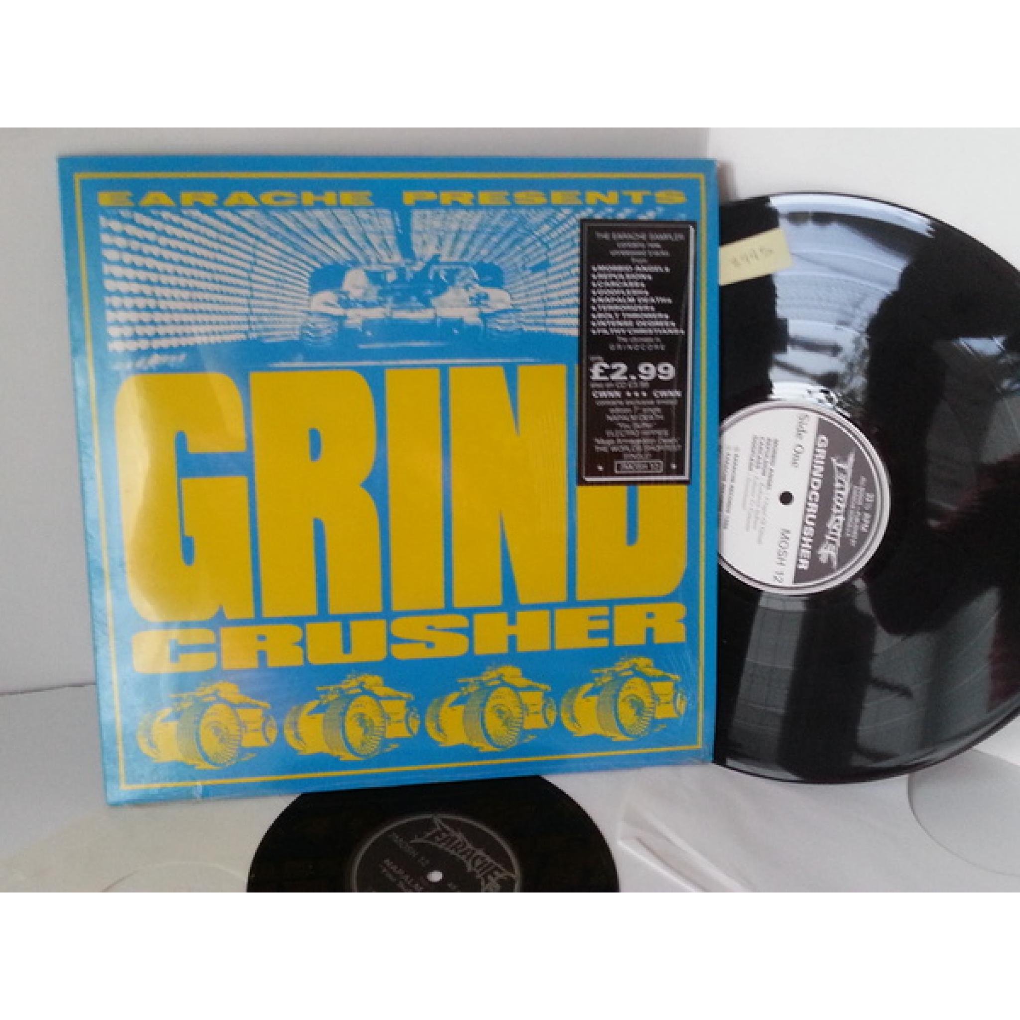VARIOUS grindcrusher the earache sampler, MOSH 12, includes etched 7 ...