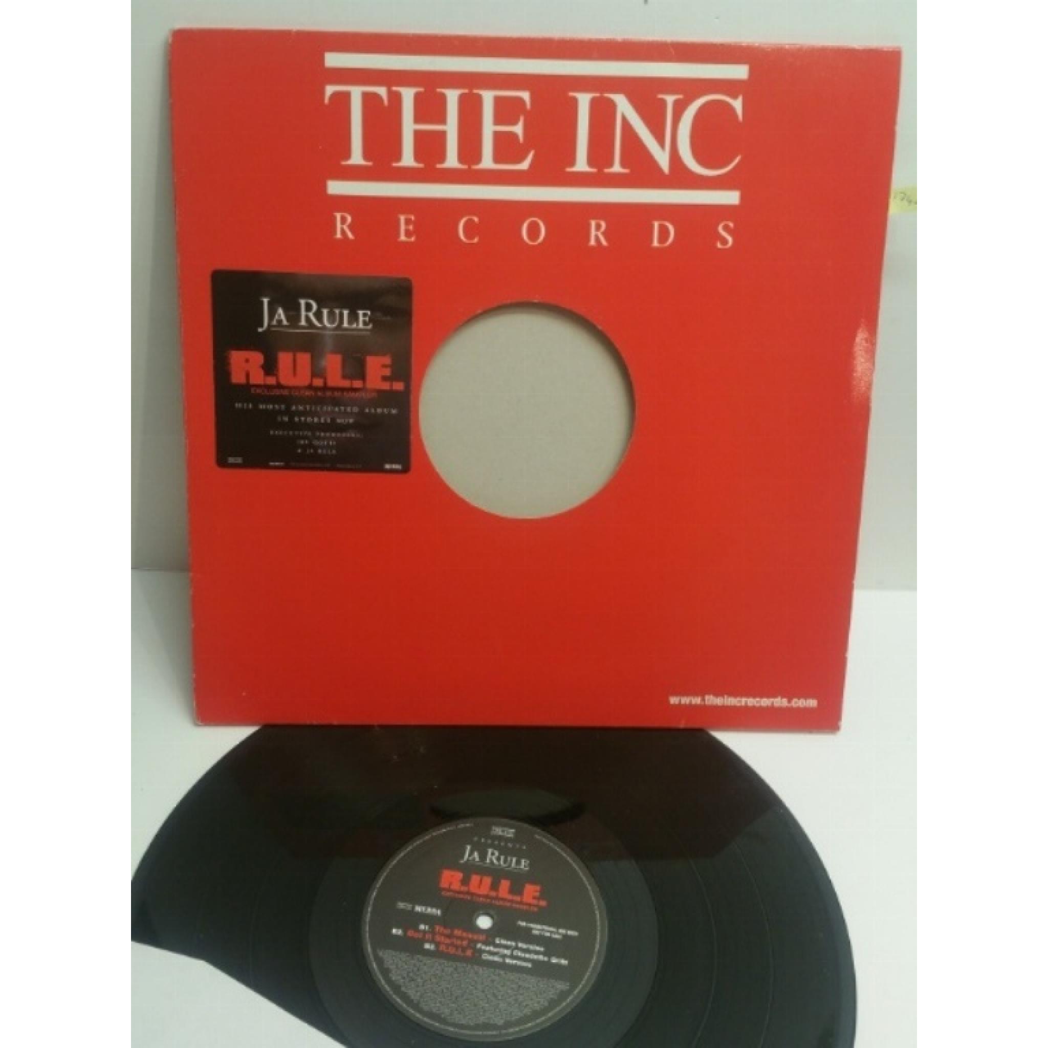 JA RULE R.U.L.E. exclusive clean album sampler RULEJ1. PROMO COPY 12 ...