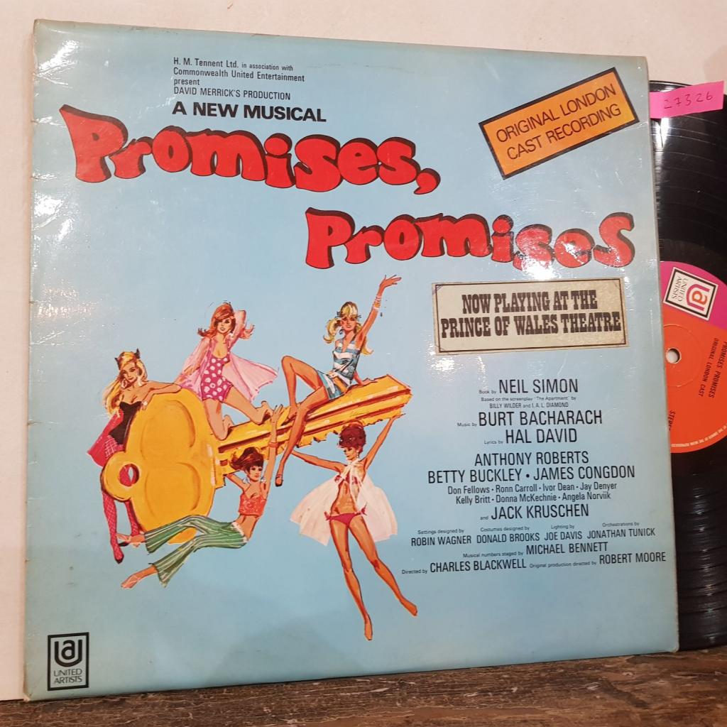 BURT BACHARACH, ORIGINAL LONDON CAST Promises promises, 12" vinyl LP ...