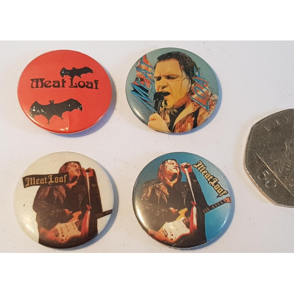 MEATLOAF tour badges SET OF 4