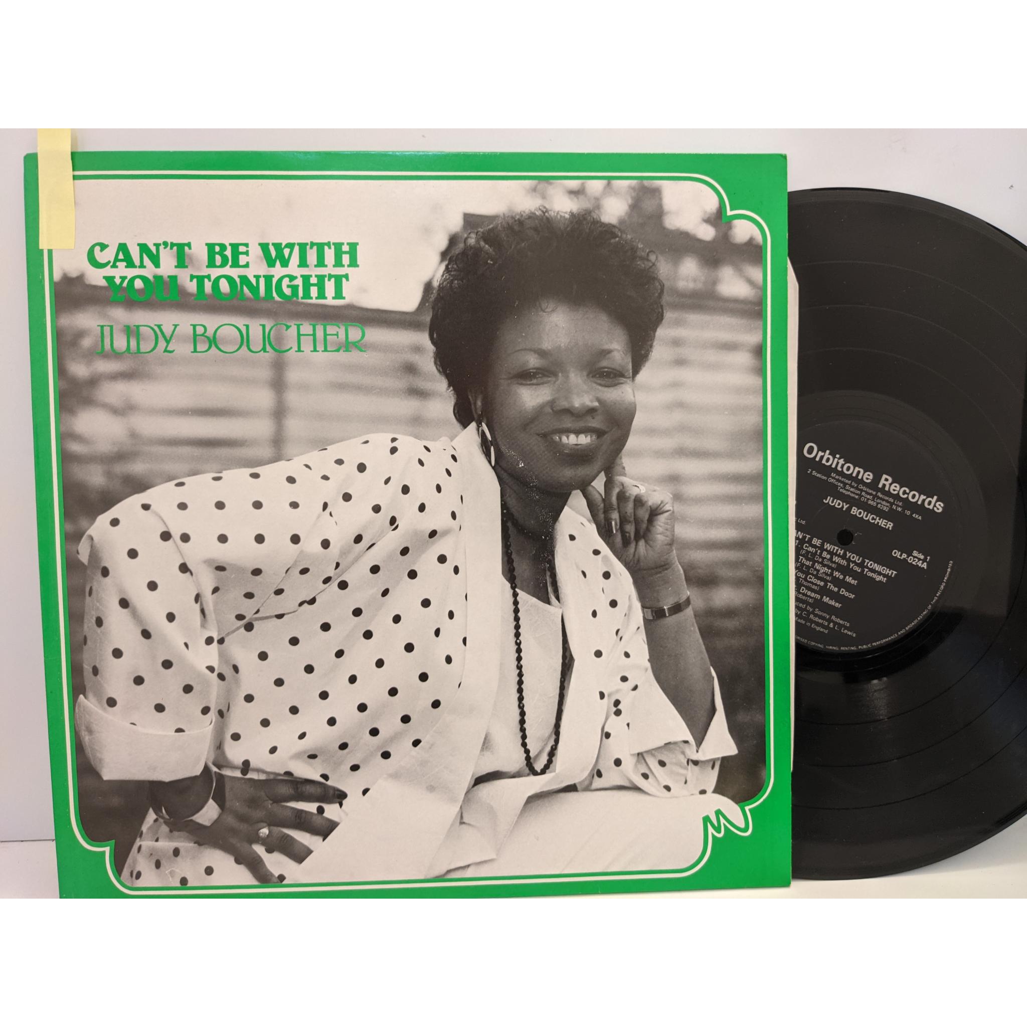 JUDY BOUCHER Can't be with you tonight, 12" vinyl LP. OLP024