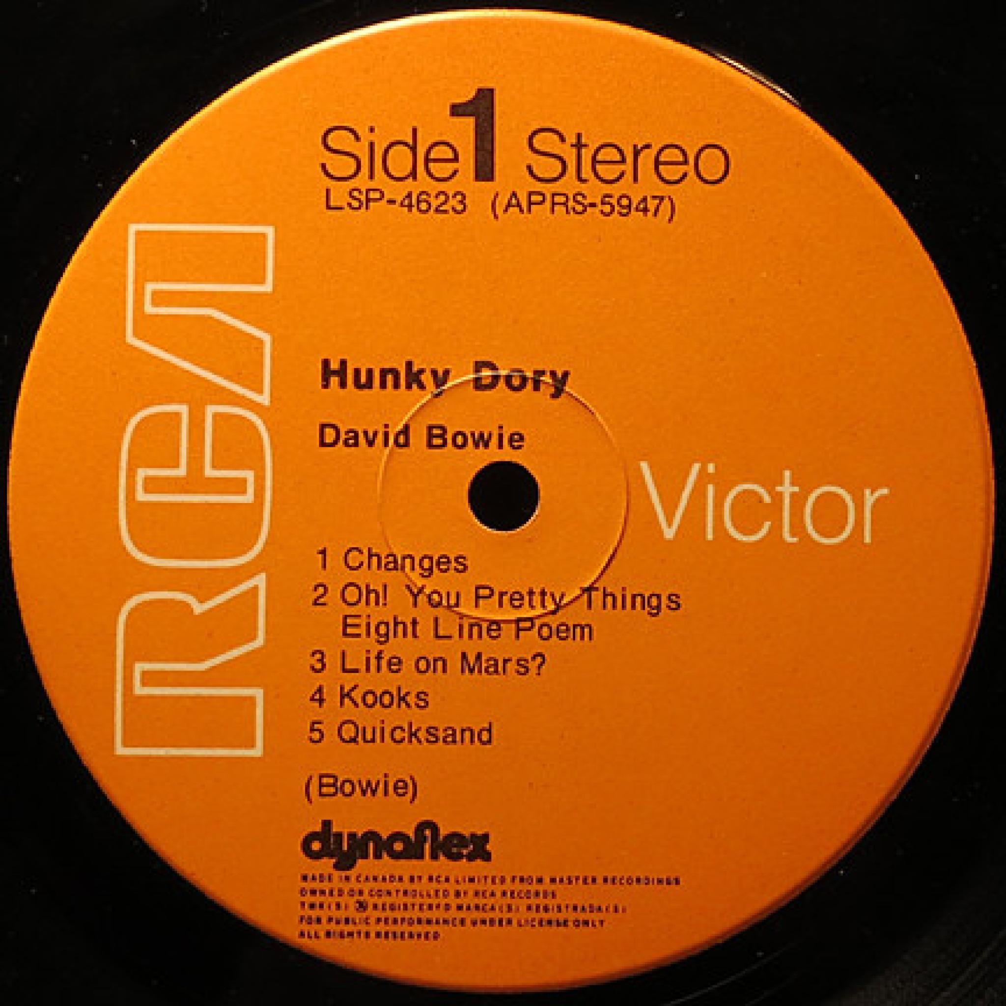 DAVID BOWIE hunky dory LSP4623