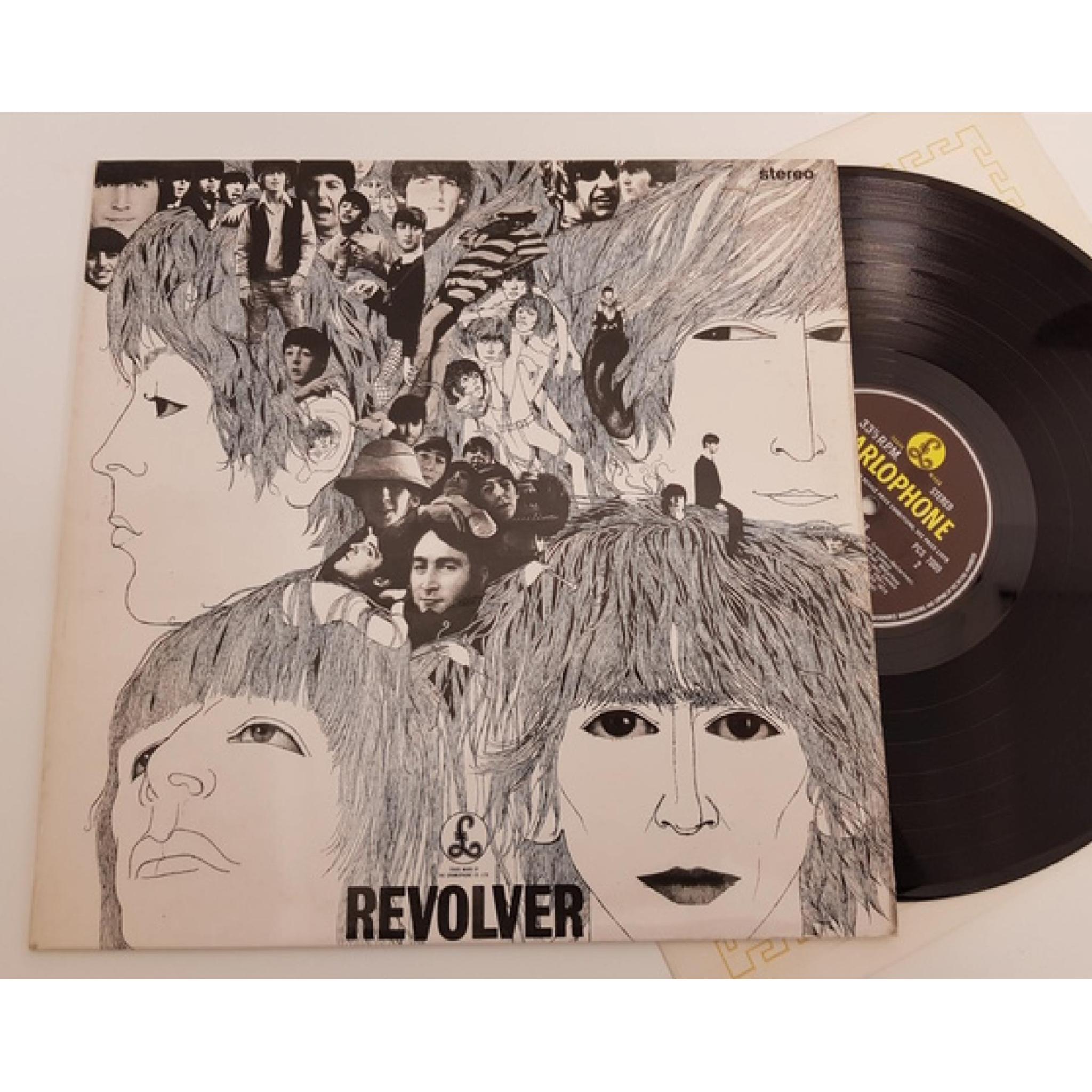 THE BEATLES, Revolver Stereo. Yellow and black label.