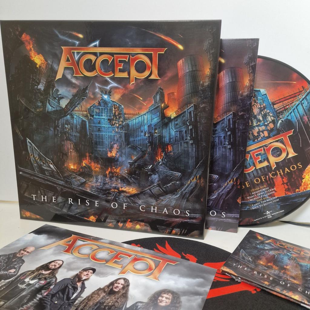 ACCEPT The Rise Of Chaos Limited Edition Box Set 2x 12" Vinyl. CD. 45 ...