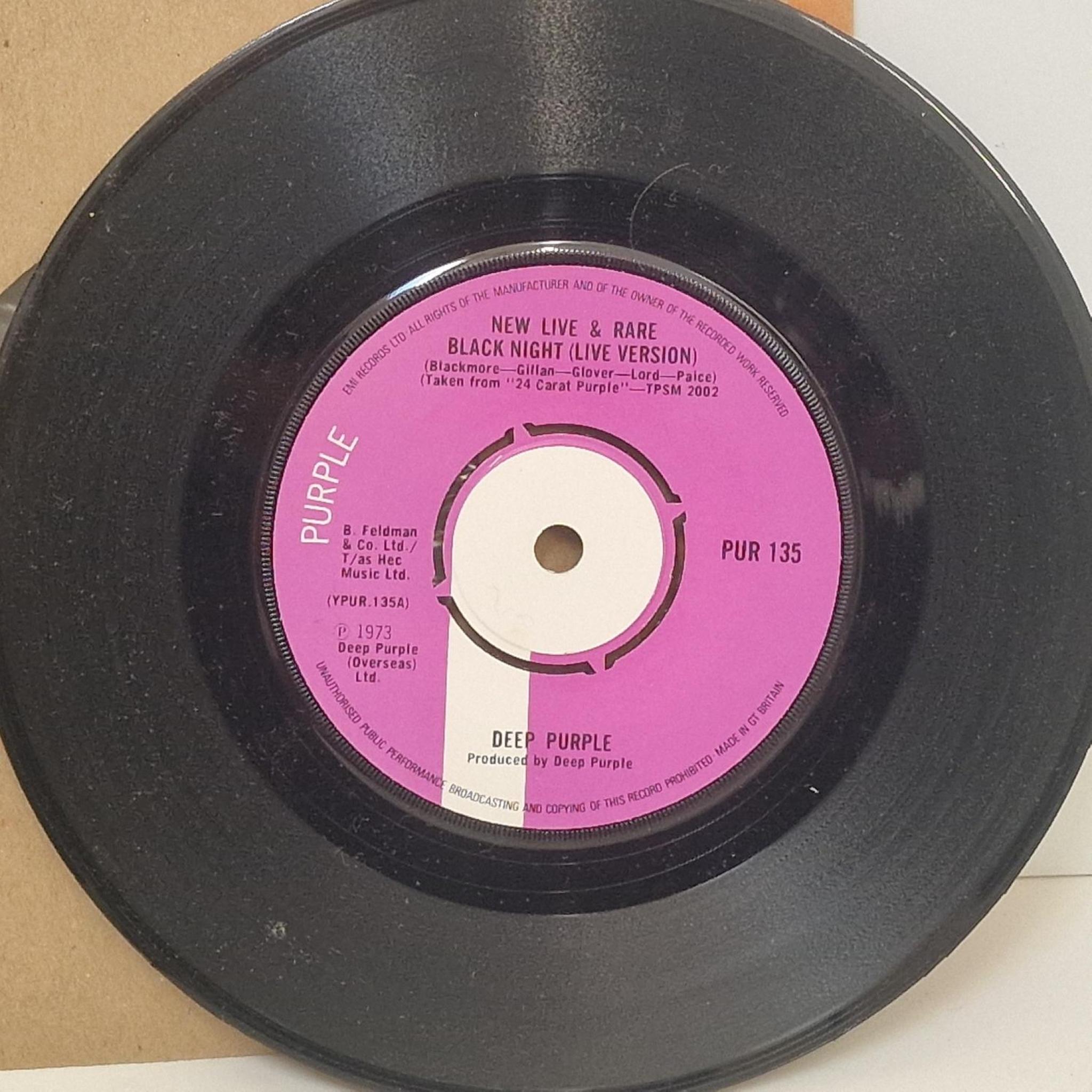 TOP COPY. DEEP PURPLE New live & rare 7 single. PUR135. MADE IN EUROPE ...