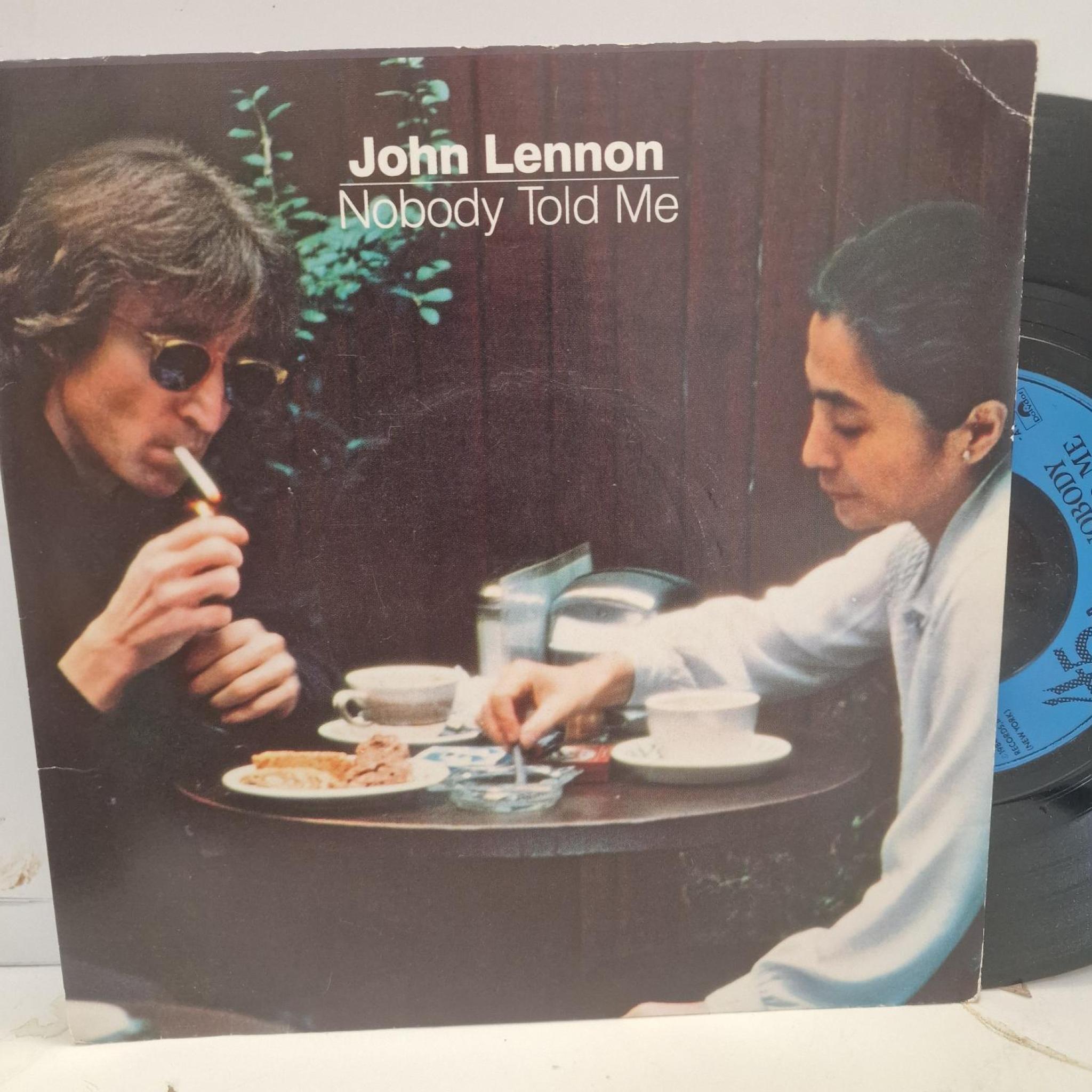 JOHN LENNON, Nobody Told Me POSP 700 7 SINGLE