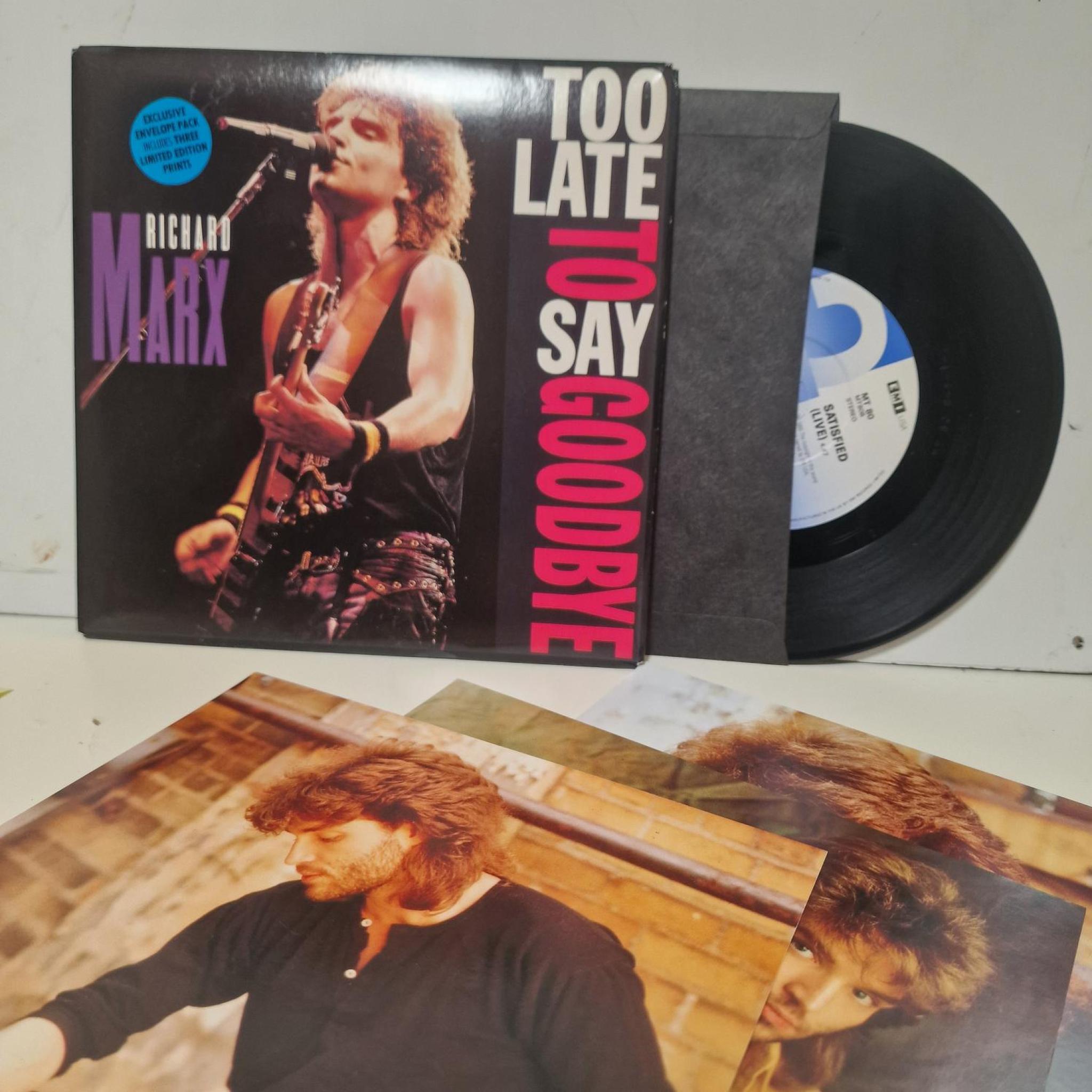 RICHARD MARX Too Late To Say Goodbye MTS 80 7” SINGLE
